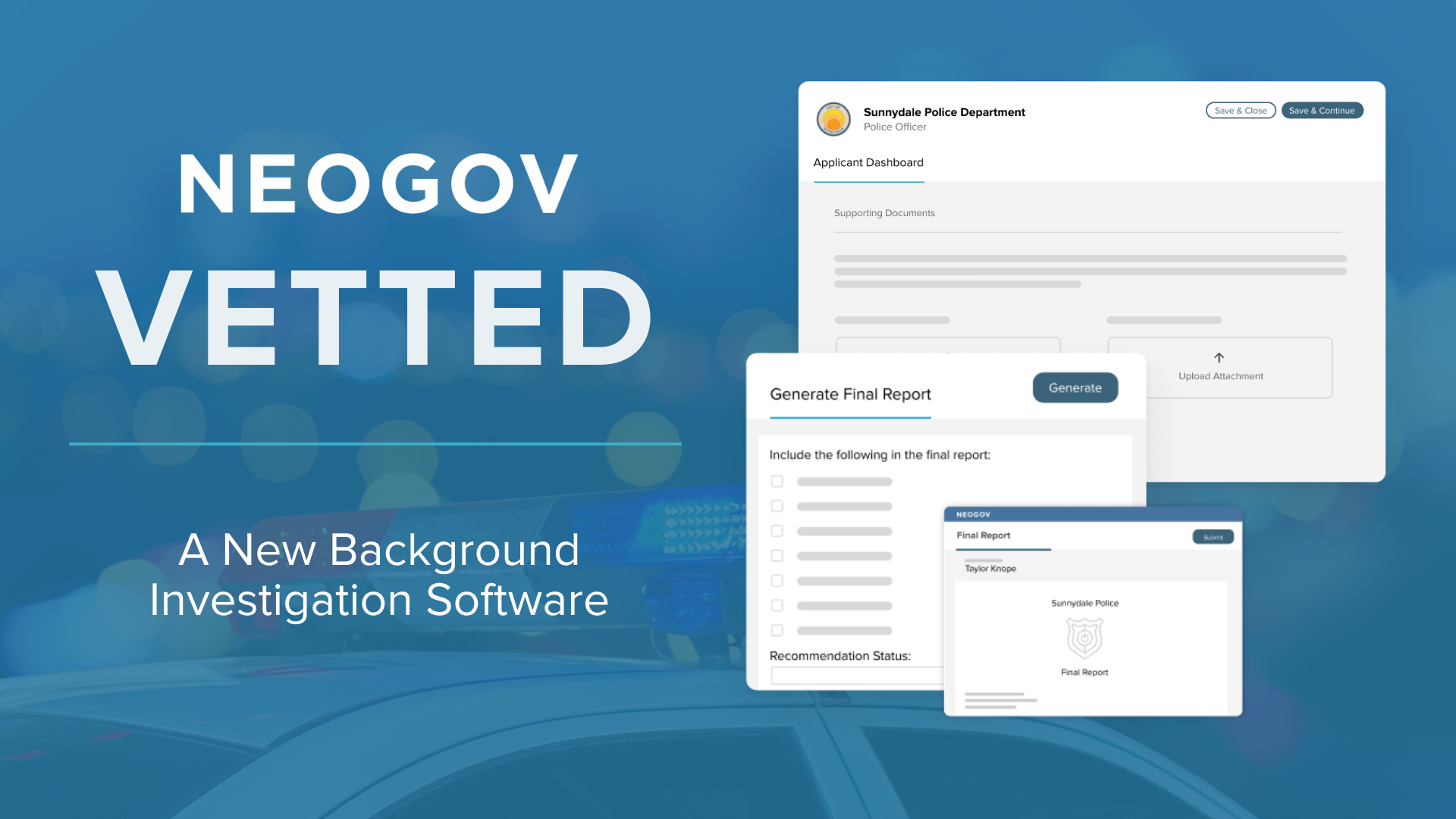 Vetted Background Investigation Software | NEOGOV